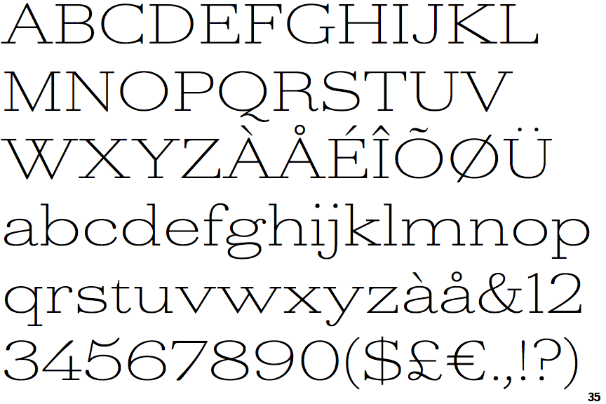 Identifont - Amazonia Ultra Expanded Thin