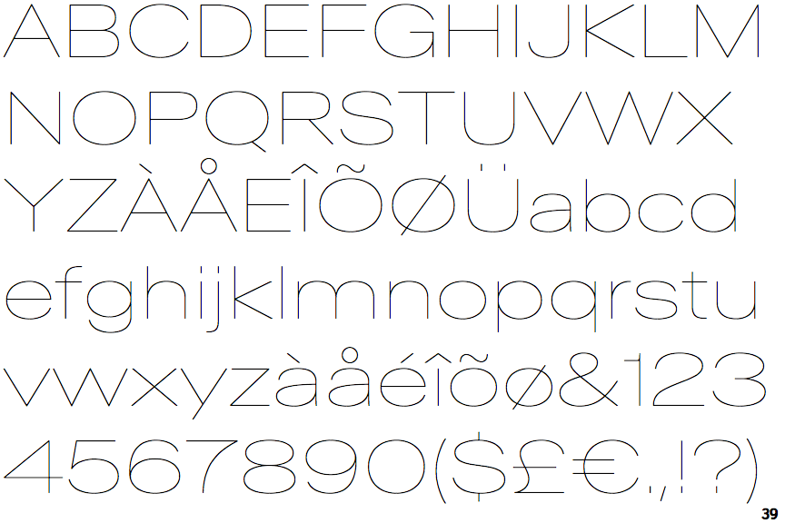 Identifont - Antarctica Expanded Hairline Contrast