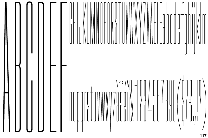 Identifont - Antarctica Ultra Condensed Hairline Contrast