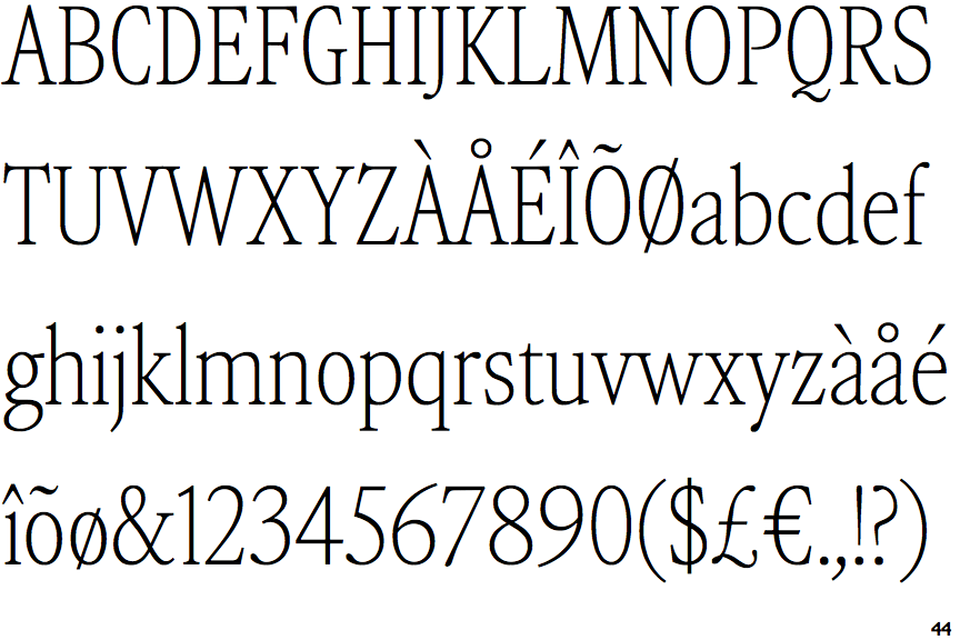 Identifont - Atacama Extra Condensed Thin