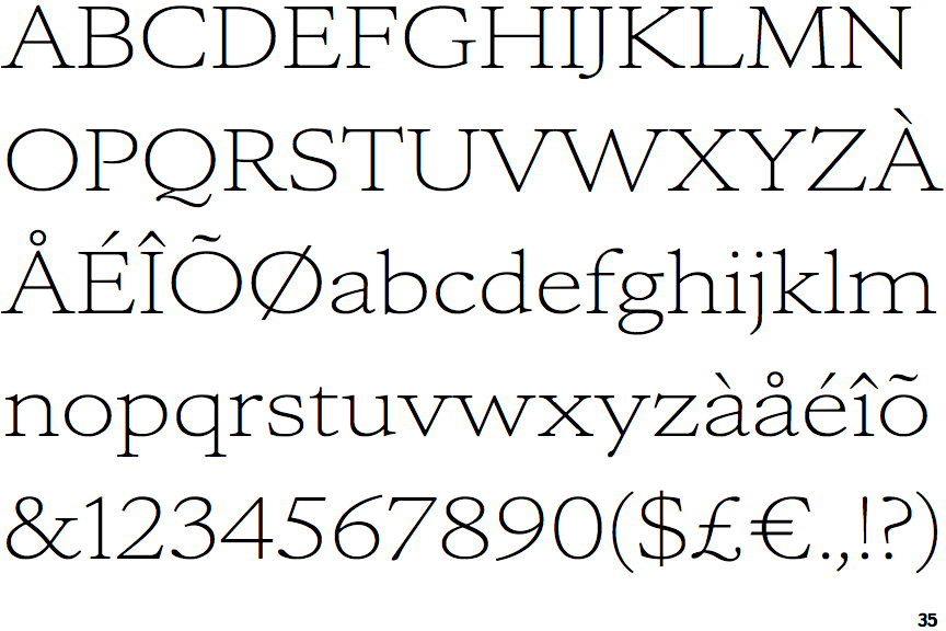 Identifont - Atacama Ultra Expanded Thin