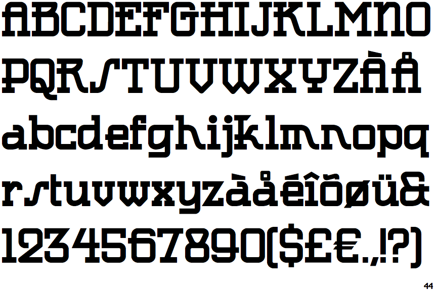 Identifont - Rocketman XV-7 NF