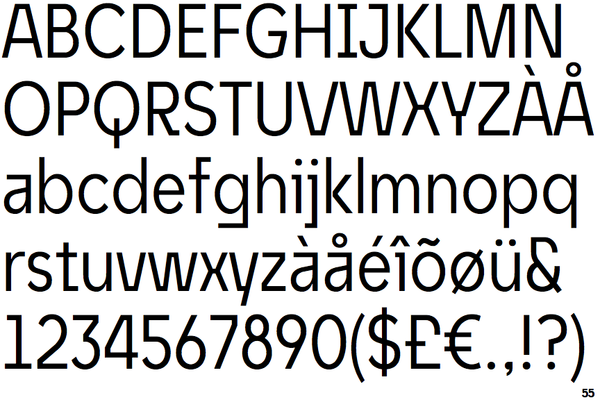 Identifont - Unytour Display Condensed