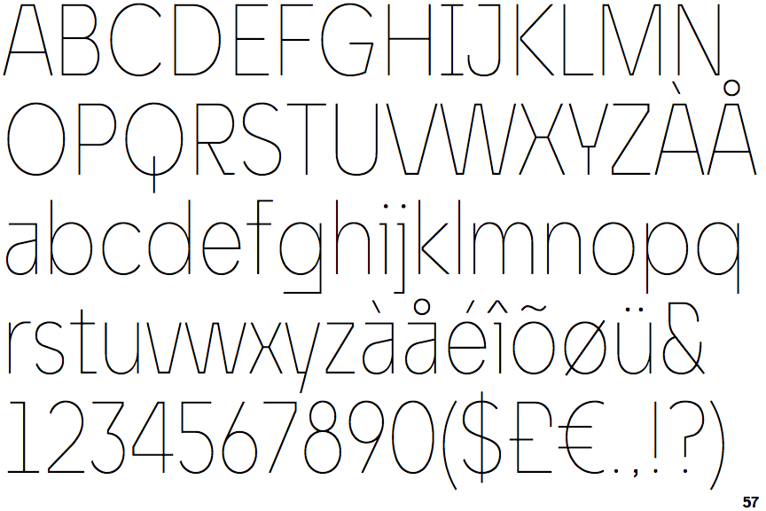 Identifont - Unytour Display Condensed Thin