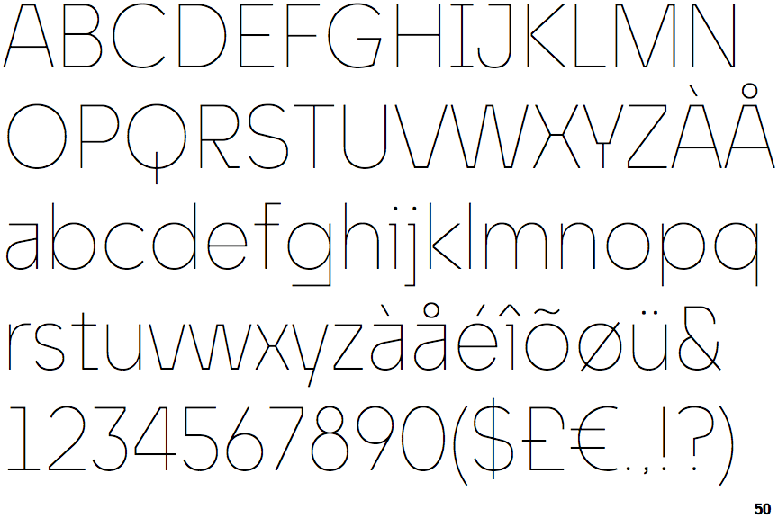 Identifont - Unytour Display Narrow Thin