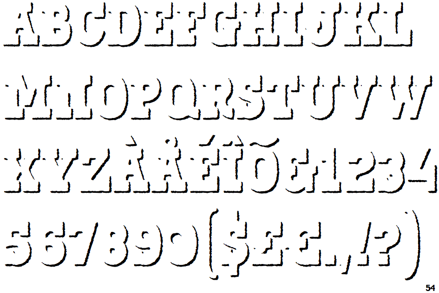 Identifont - NT Bixa Rough Shadow
