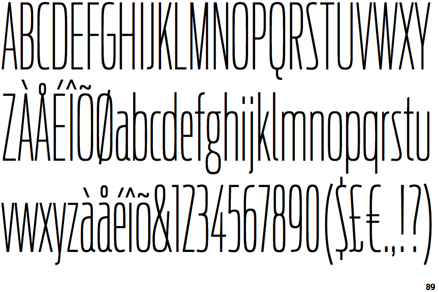 Identifont - Antenna Compressed Thin