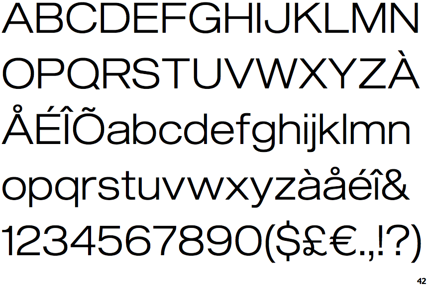 Identifont - Sequel Sans Wide Light