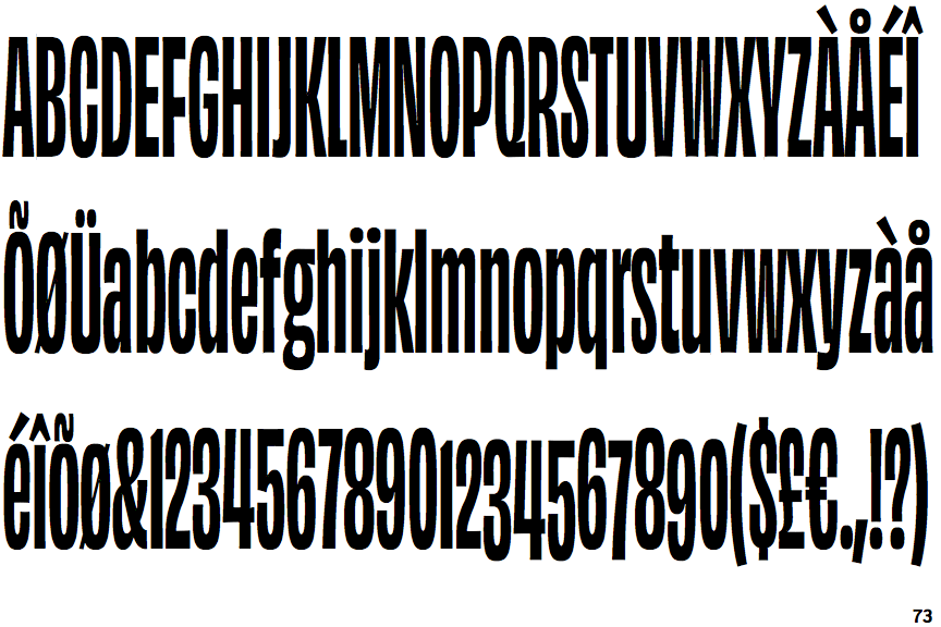 Identifont - Obviously Compressed Bold