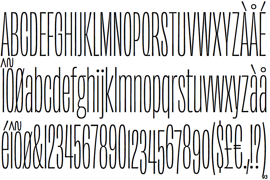 Identifont - Obviously Compressed Thin