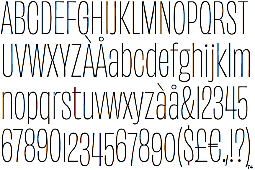 Identifont - Obviously Condensed Thin