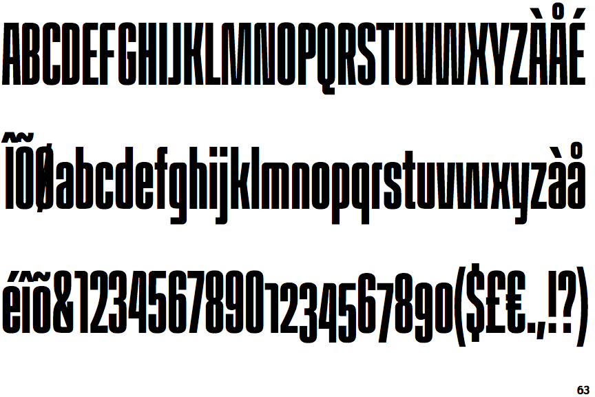 Identifont - Artex Compressed