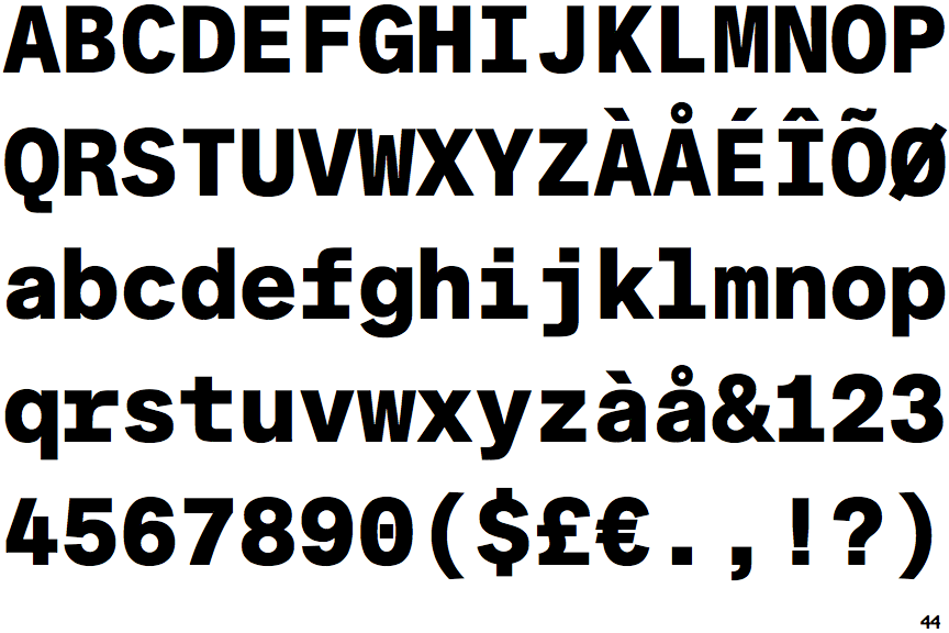 Identifont - Rand Mono Heavy