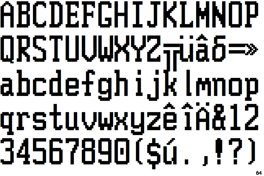 Identifont - PIXymbols DOS Screen