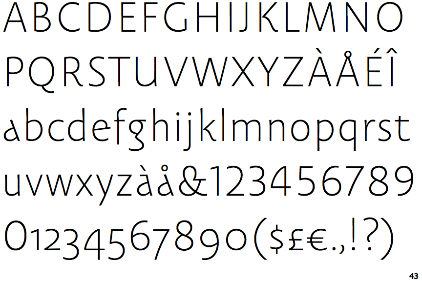 Identifont - Carolinéale Thin