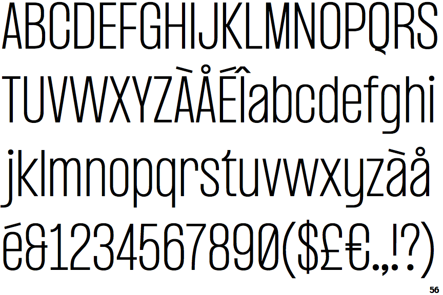 Identifont - Formula Condensed Thin
