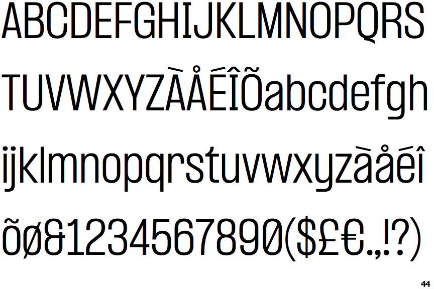 Identifont - Formula Narrow Light