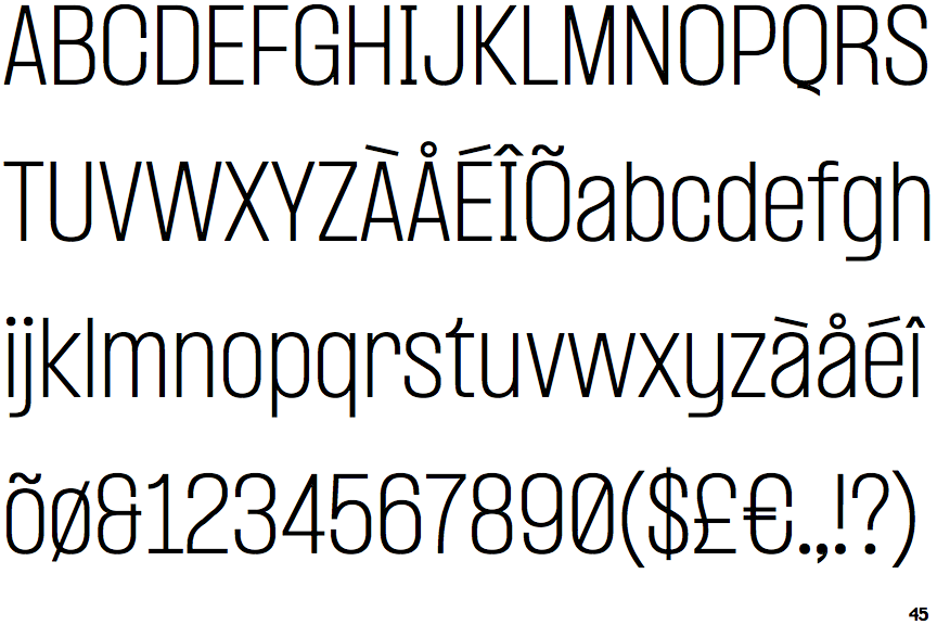 Identifont - Formula Narrow Thin