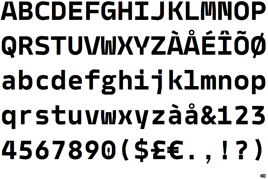 Identifont - Model Mono Bold