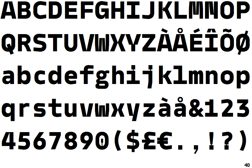 Identifont - Model Mono Super