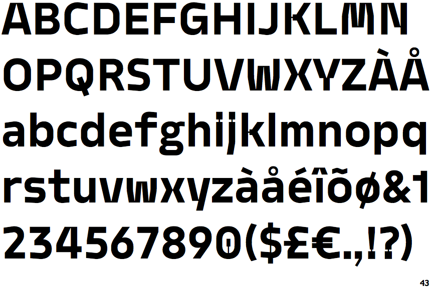Identifont - Model Sans Bold