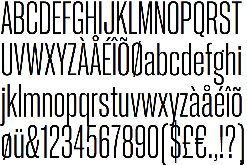 Identifont - Neue Corp Condensed