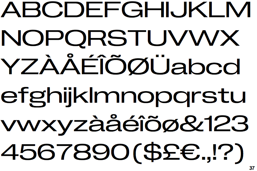 Identifont - Neue Corp Extended