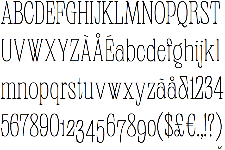 Identifont - Neue World Semi Condensed Thin