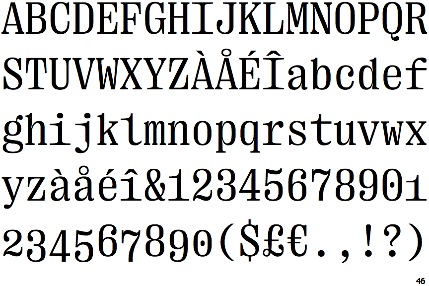 Identifont - Right Serif Mono