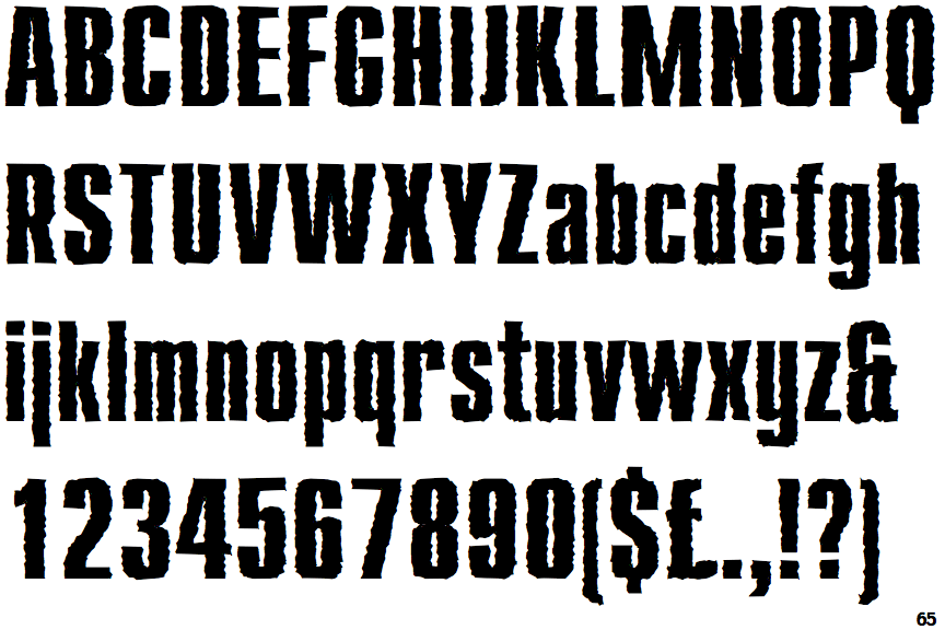 Identifont - Compakt Rough Bold
