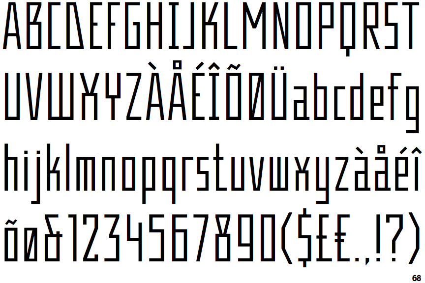 Identifont - Mayak Ultra Condensed Light