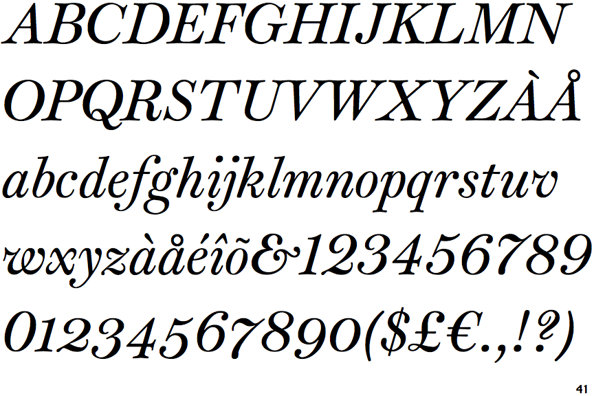 Identifont - Classique Italic
