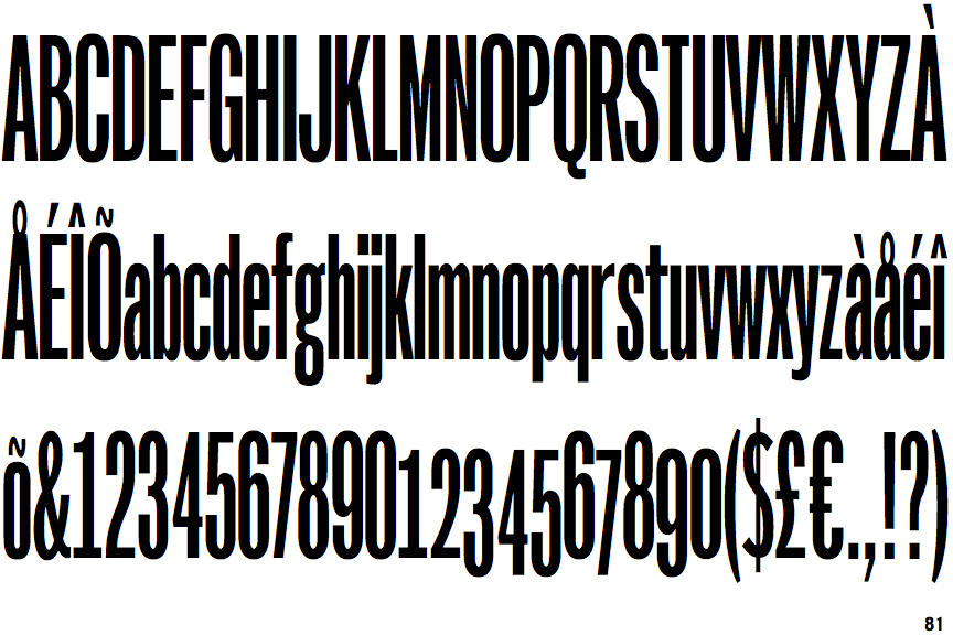 Identifont - PG Gothique Compressed