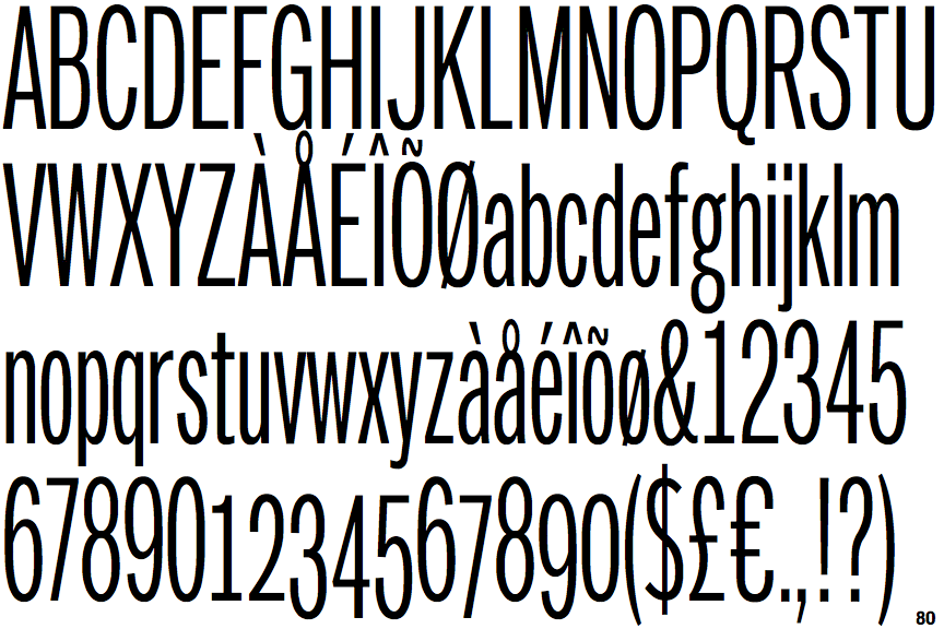 Identifont - PG Gothique Condensed Light