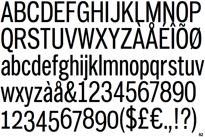 Identifont - PG Gothique Narrow