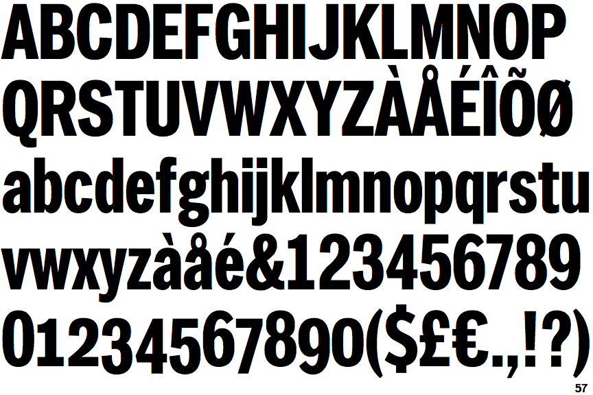 Identifont - PG Gothique Narrow Bold