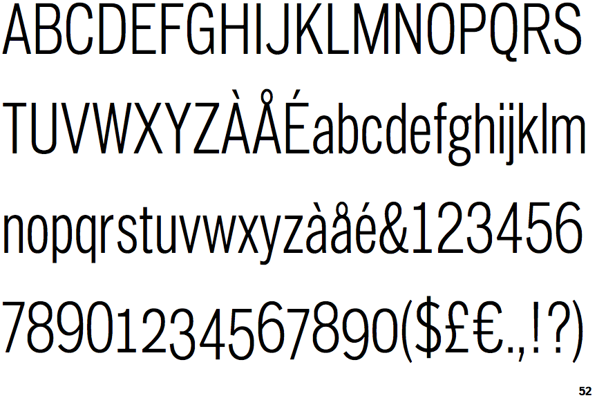 Identifont - PG Gothique Narrow Light