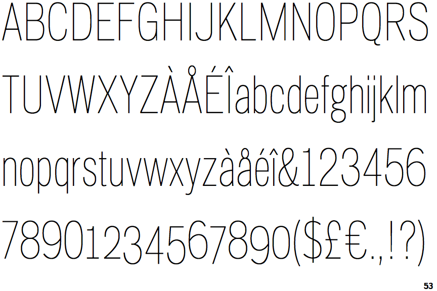 Identifont - PG Gothique Narrow Thin