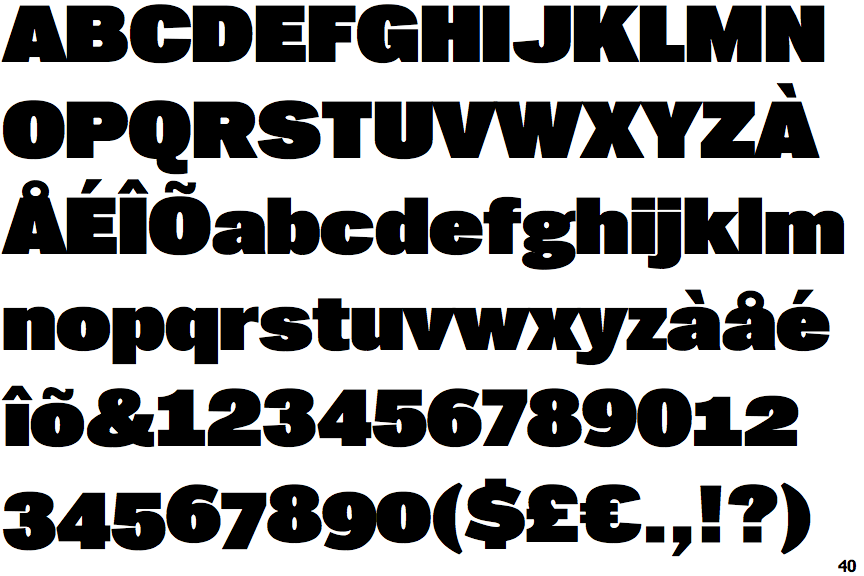 Identifont - PG Gothique Wide Ultra