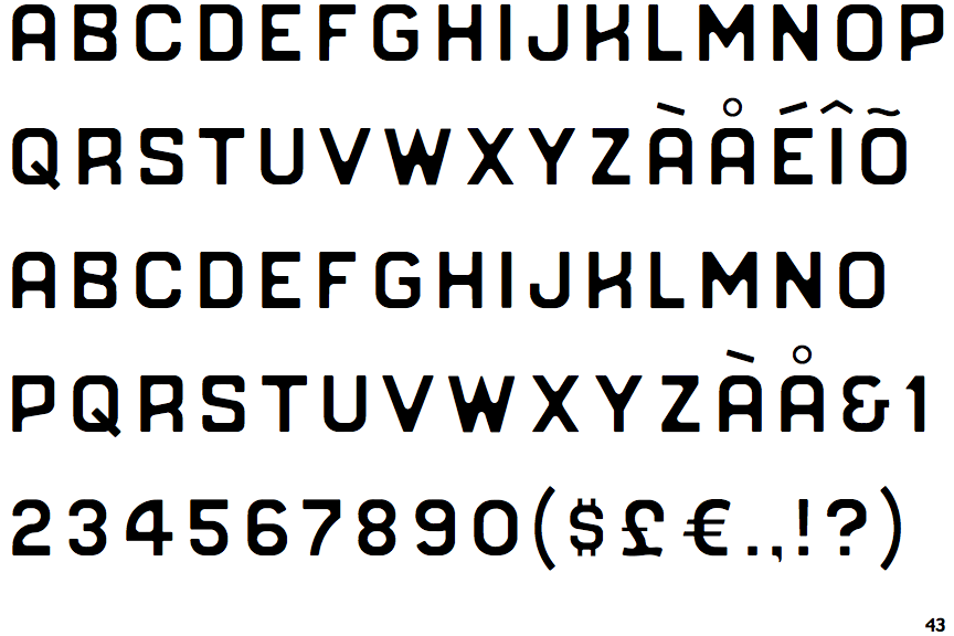 Identifont - Rivets Inside