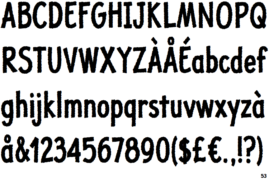 Identifont - Jolly Good Proper Condensed Rough Bold