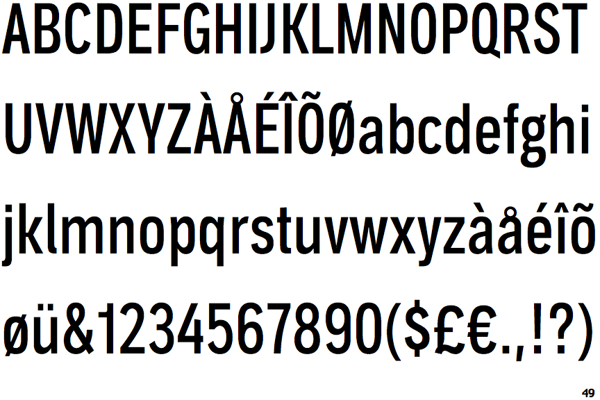Identifont - Aago Compressed