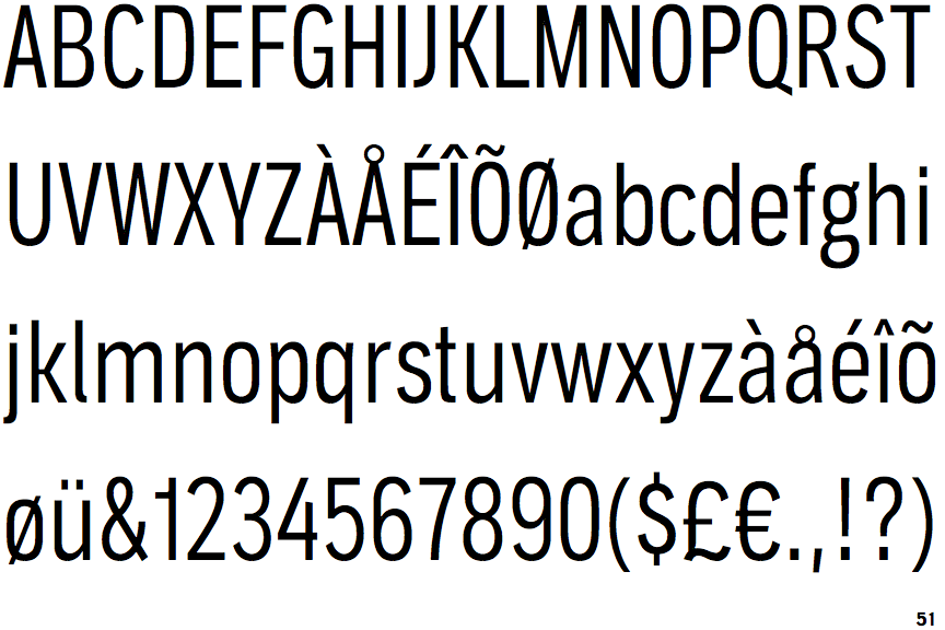 Identifont - Aago Compressed Light