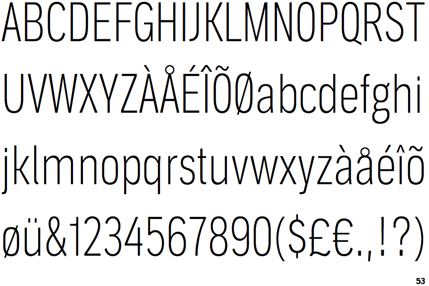 Identifont - Aago Compressed Thin