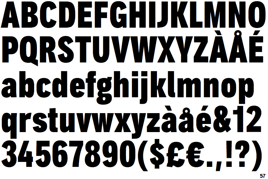 Identifont - Aago Compressed Ultra