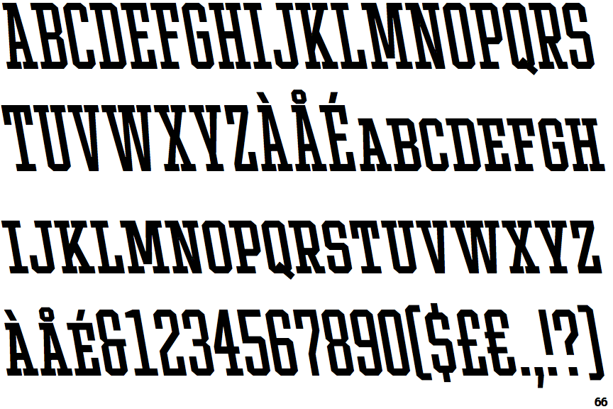 Identifont - Ace Compressed Regular Left
