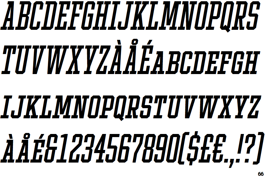 Identifont - Ace Compressed Regular Right