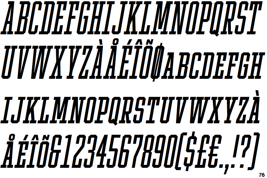 Identifont - Ace Ultra Compressed Right