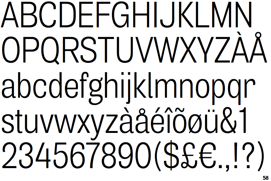 Identifont - Air Condensed Light