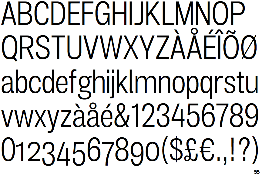 Identifont - Air Pro Condensed Light